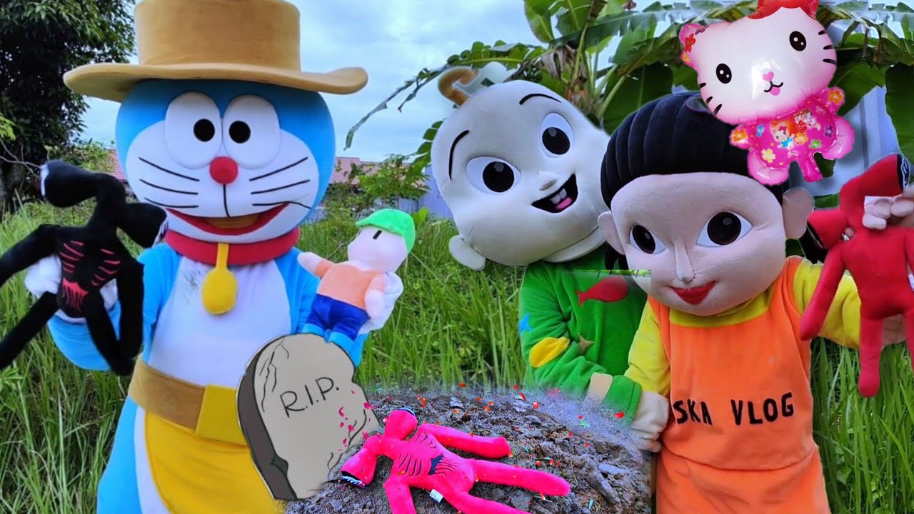 Drama Badut Lucu Doraemon Jualan Boneka 💞 SquidGame Jagain Bayi ...