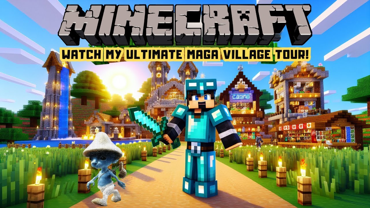 Minecraft Noob? Watch My Ultimate Maga Village Tour! Nicholaz Playz ...