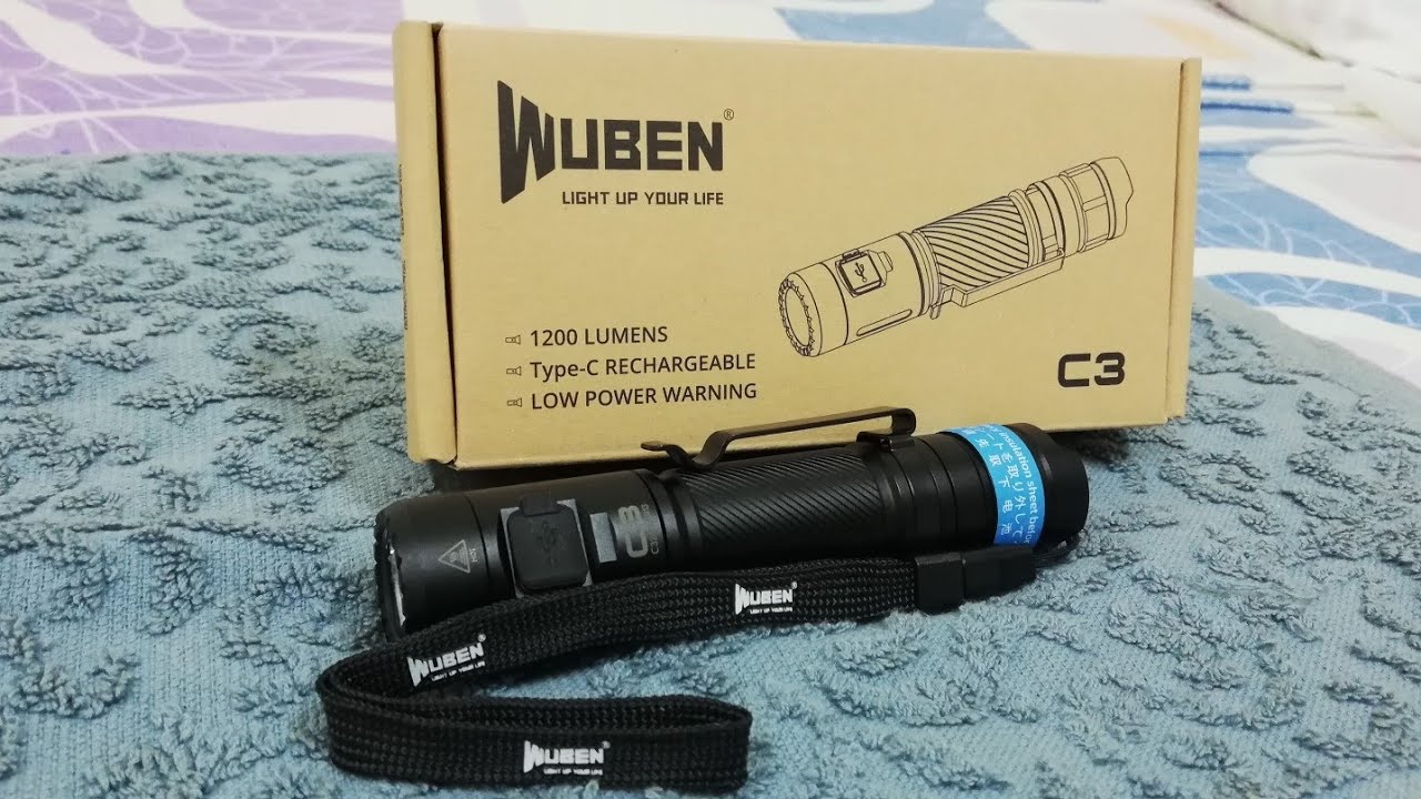 wuben C3 flashlight/light up your life - YouTube