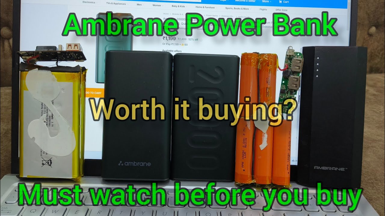 Ambrane Power Bank; must watch before you buy.what is inside the ...