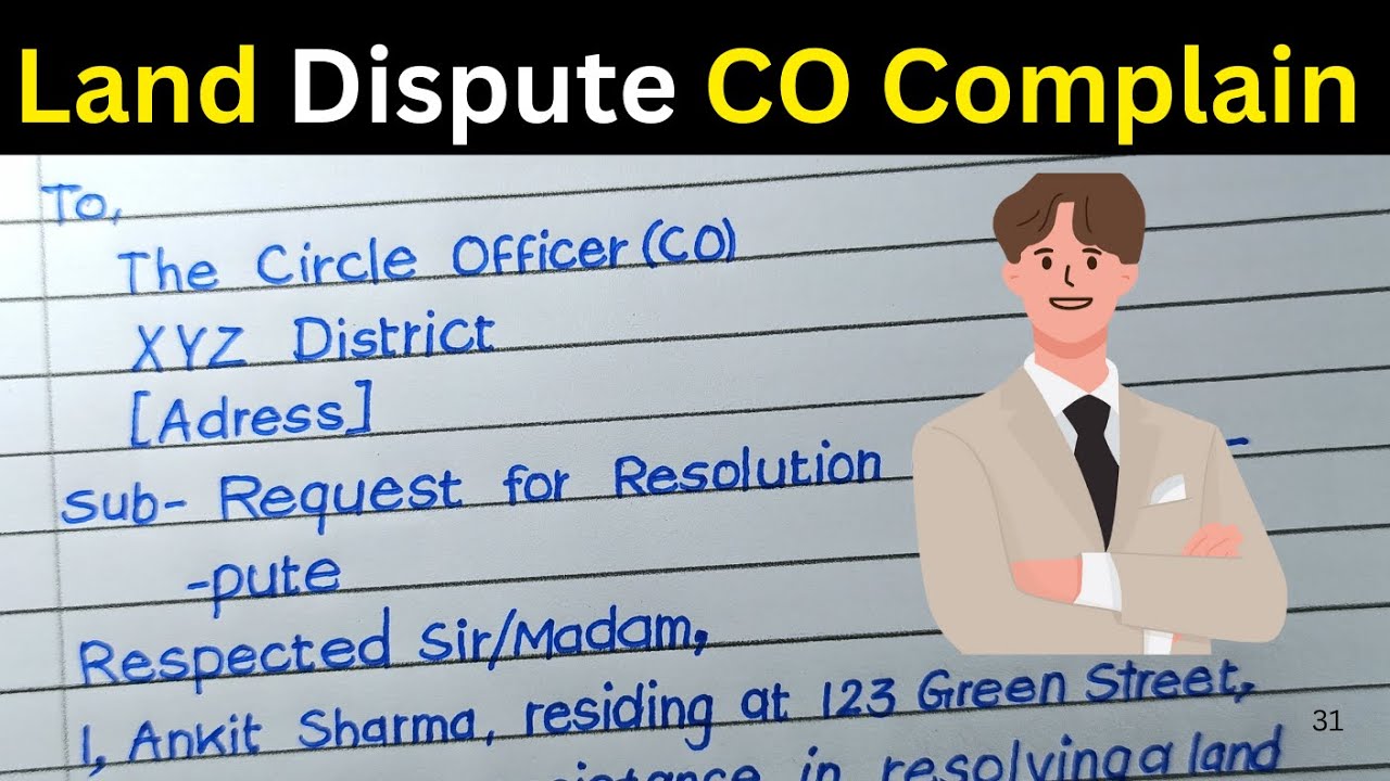 How to Write an Application to the CO for Land Dispute Resolution ...