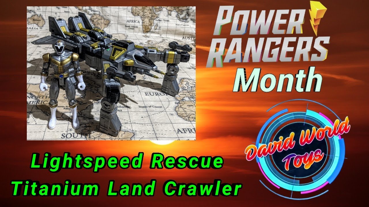 Bandai & there Power Rangers Lightspeed Rescue Titanium Land Crawler in ...