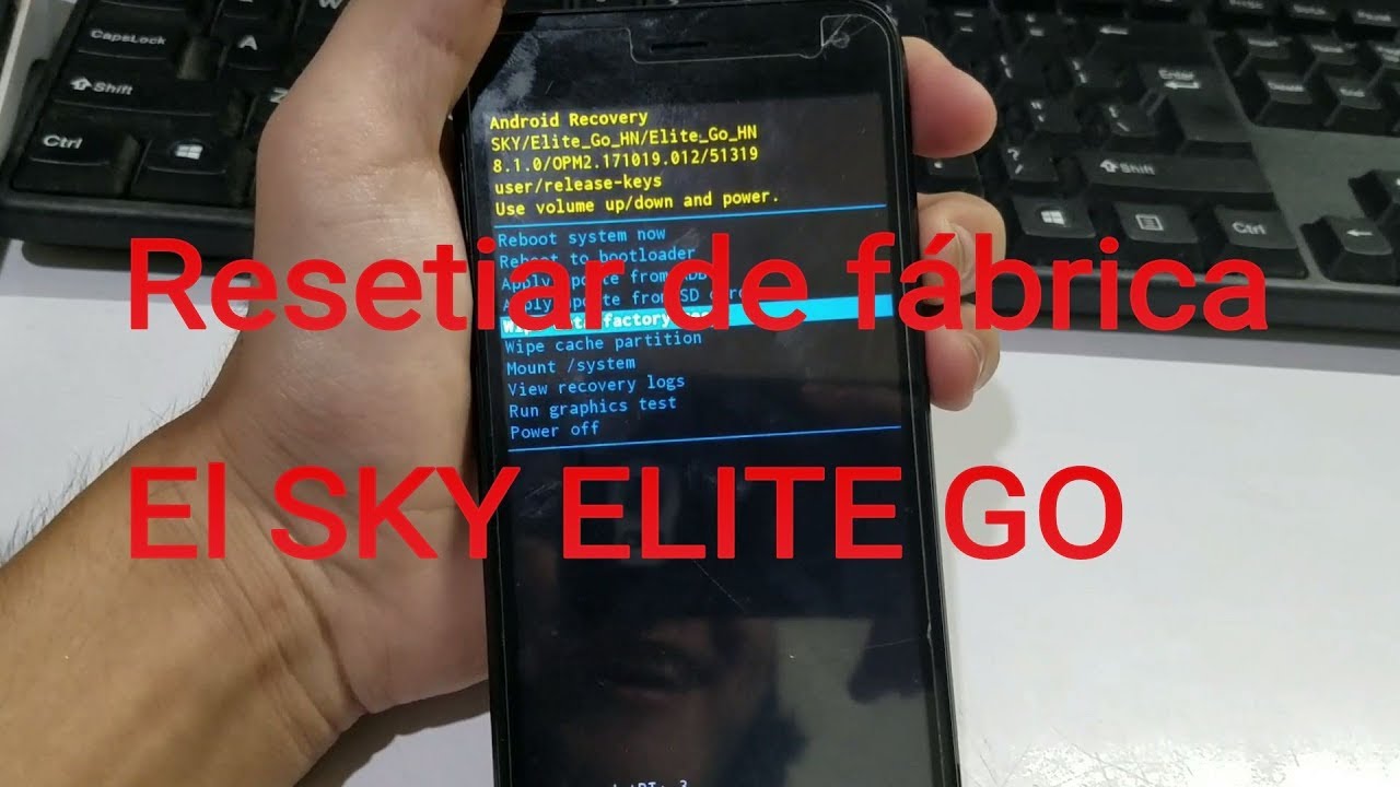 Como Resetiar(Hard Reset) El SKY ELITE GO - YouTube