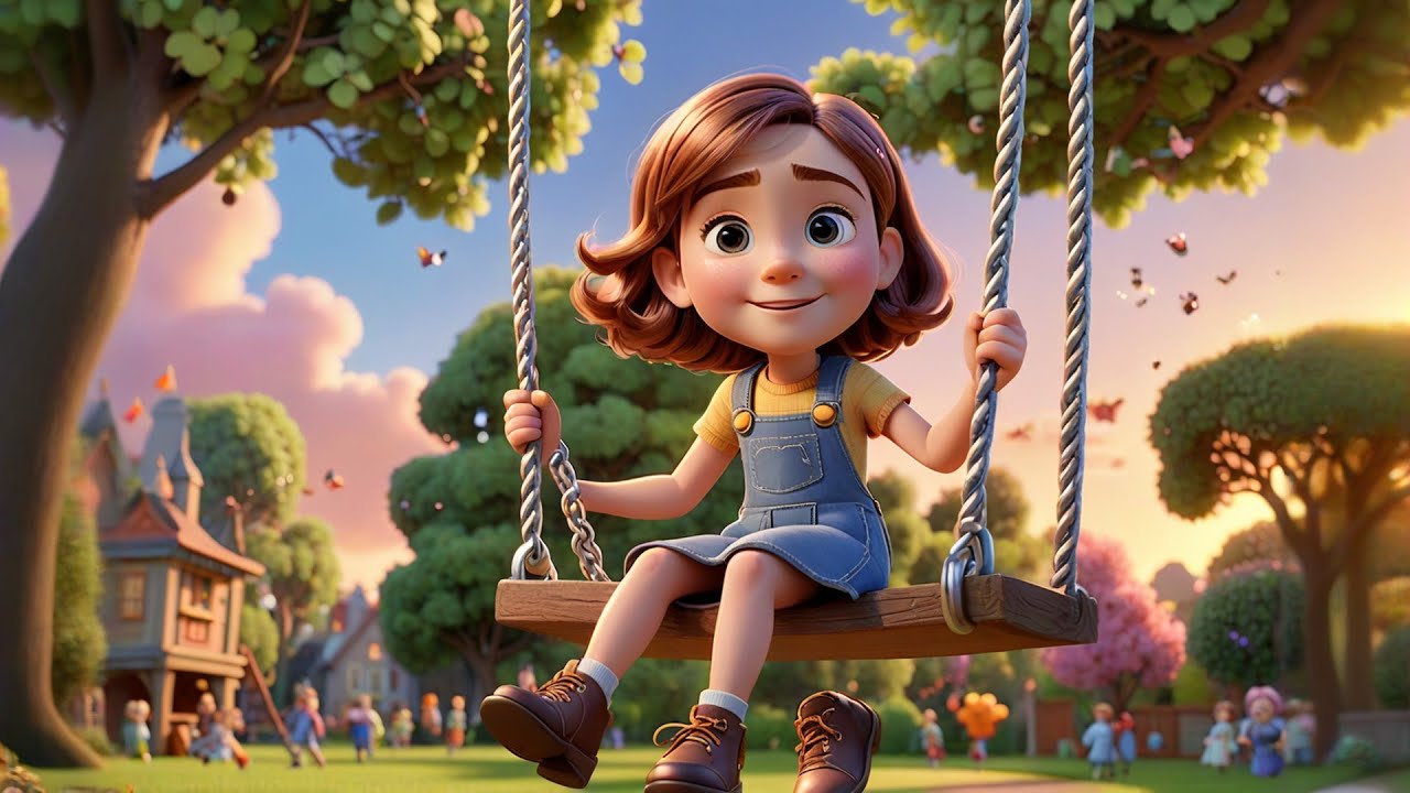 Swing Swing Under the Tree | Relaxing Kids Song | Preschool Rhymes for ...