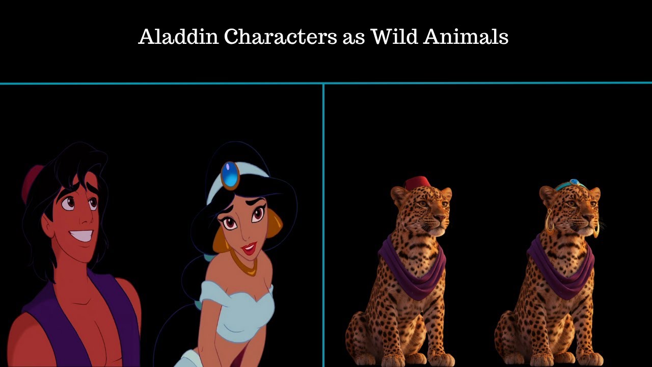 What If Aladdin Characters Were Wild Animals? | AI Realistic ...