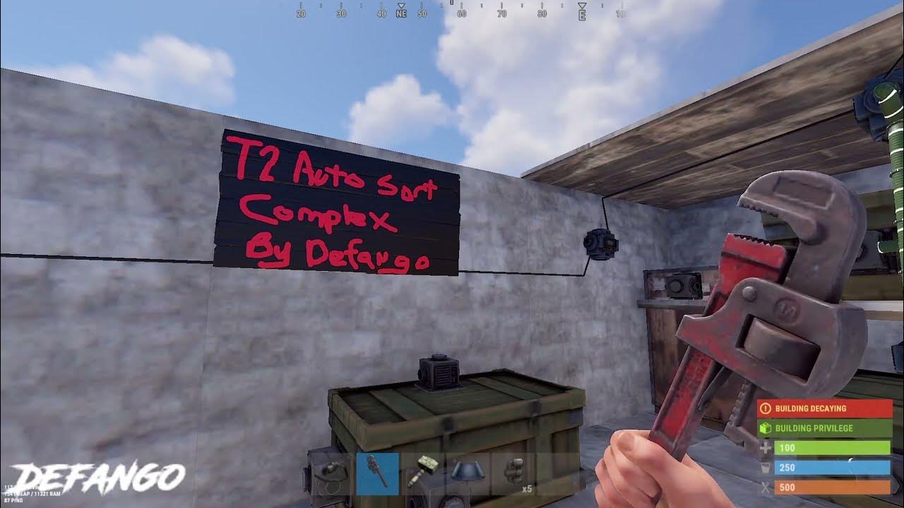 Complex Tier 2 Modular Auto Sorting System with speedy dropboxes TC Upkeep Rust Automation ...