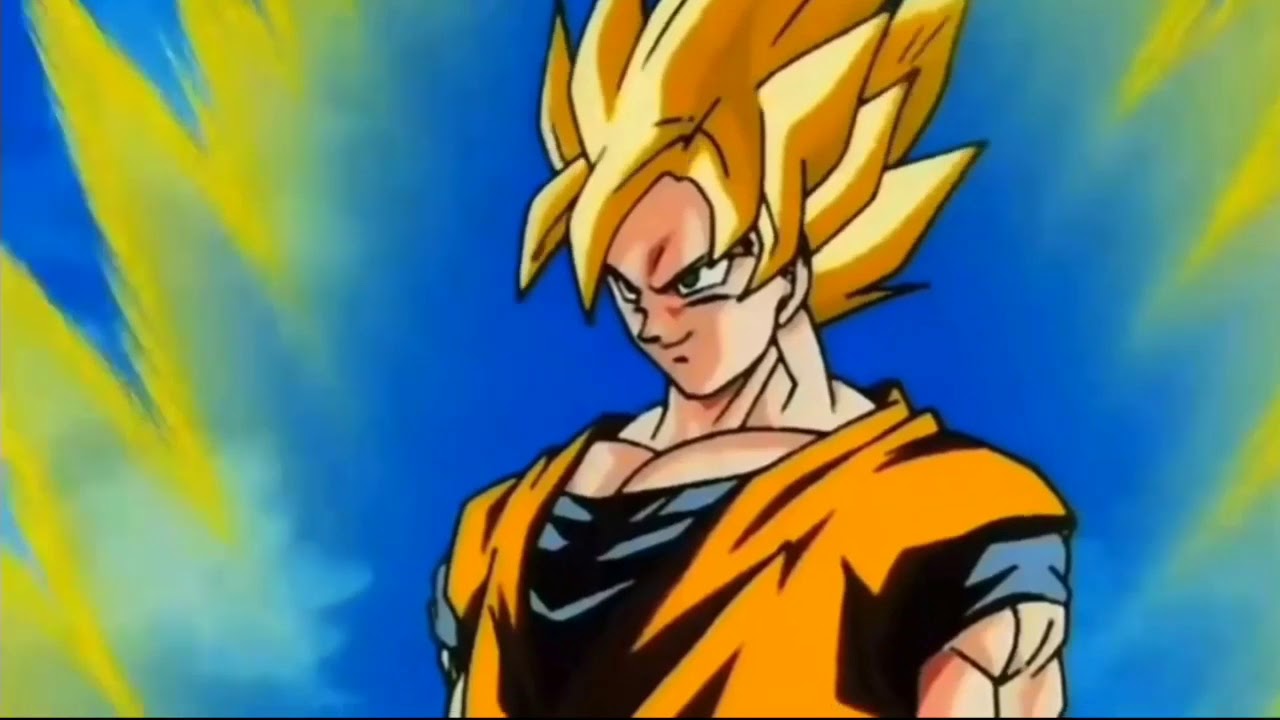 Goku's super Saiyan 1, 2, 3 transformation in Dragon Ball Z - YouTube