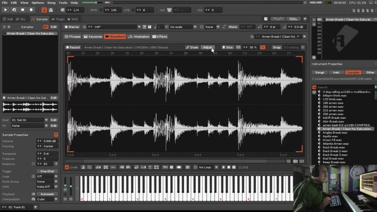 renoise 101 / how to use Sxx command (Sample Offset) - YouTube