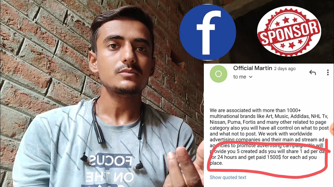 Facebook Fake Sponsorship 🙏 How to recognize fake sponsorship 🔥 ...