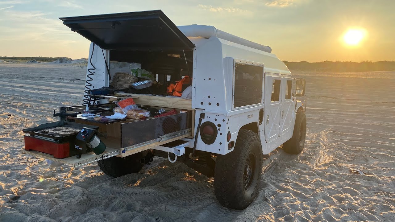 Humvee Overlander - My first overnight trip - YouTube