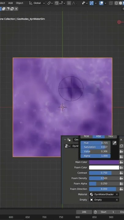 Dynamic Stylized Water [Geometry Nodes Simulation + Shader] - YouTube