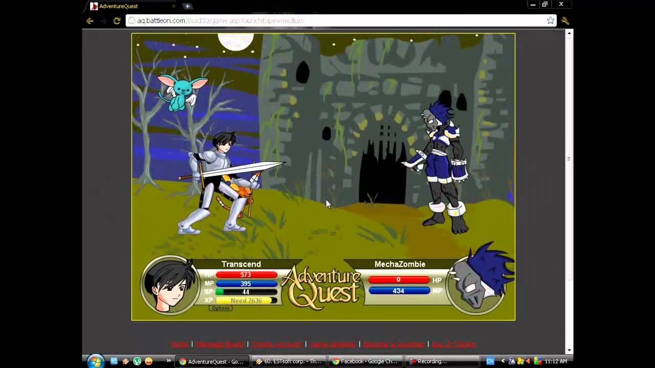 Adventure Quest(Battleon) 1Hit K.O to all enemies - YouTube