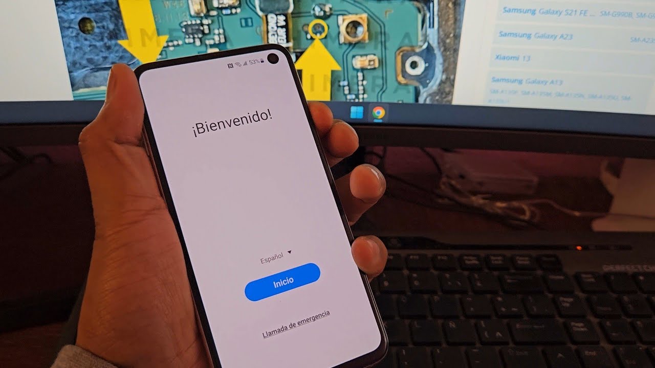FRP Samsung S10e (G970U) binario 9 ️ ️ Unlocktool - YouTube