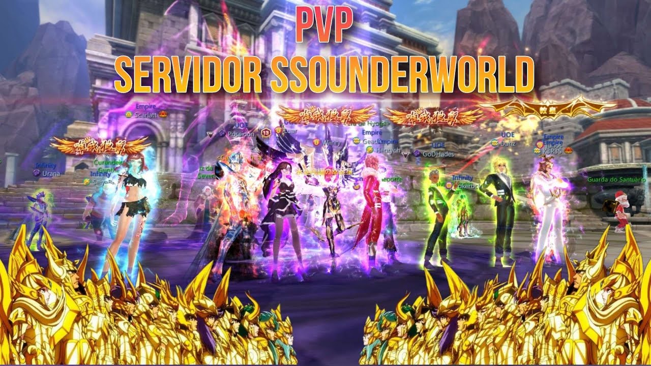 Disputa pvp boss Servidor SSOUNDERWORLD #15 #GAMES #mmorpg #saintseiya ...