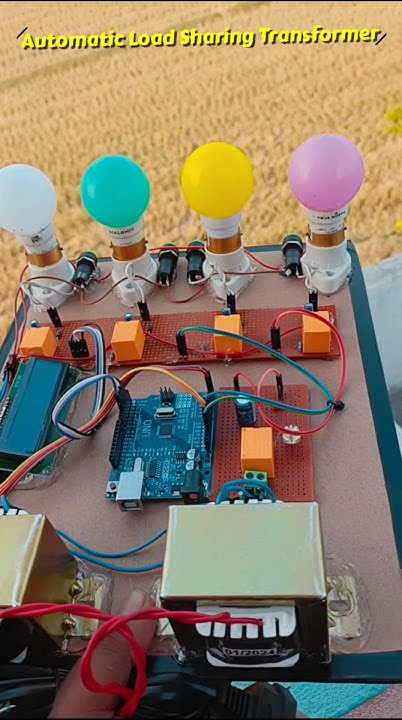 Automatic LoadSharing Transformer Project || Electrical Project || Electronic Projects #shorts ...