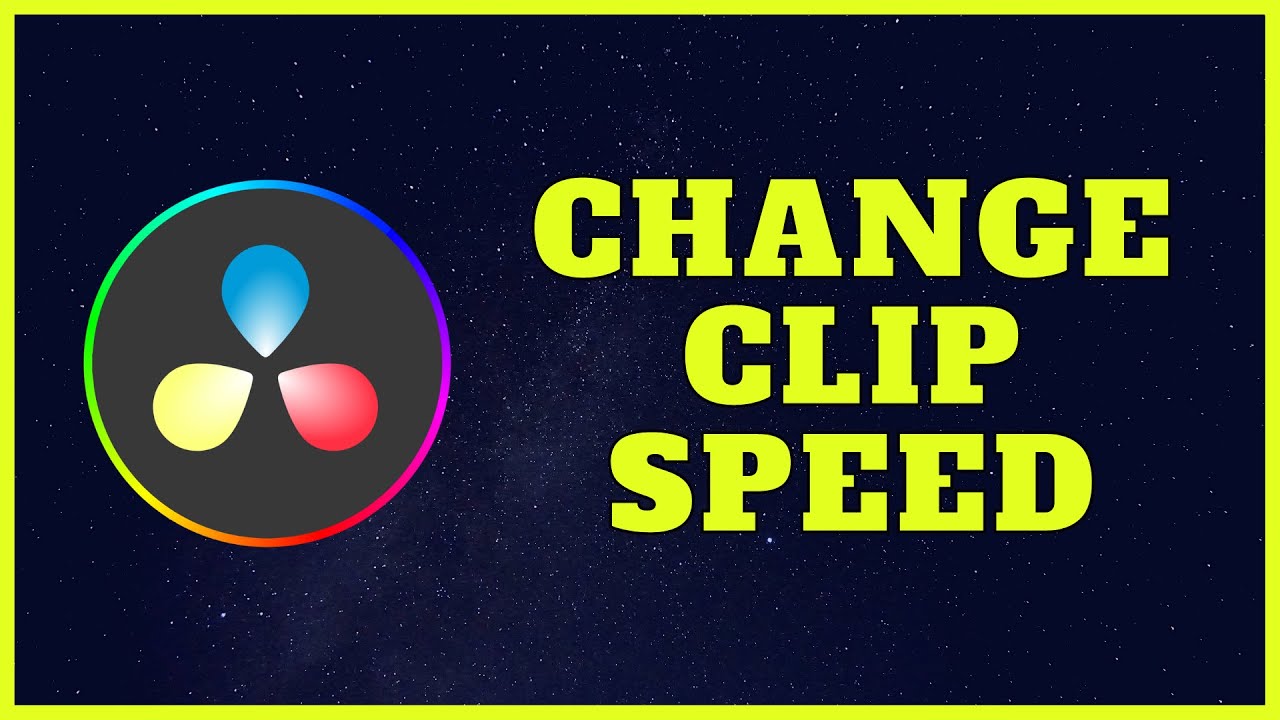 How To Speed Up Or Slow Down A Video In DaVinci Resolve 18 2023 YouTube