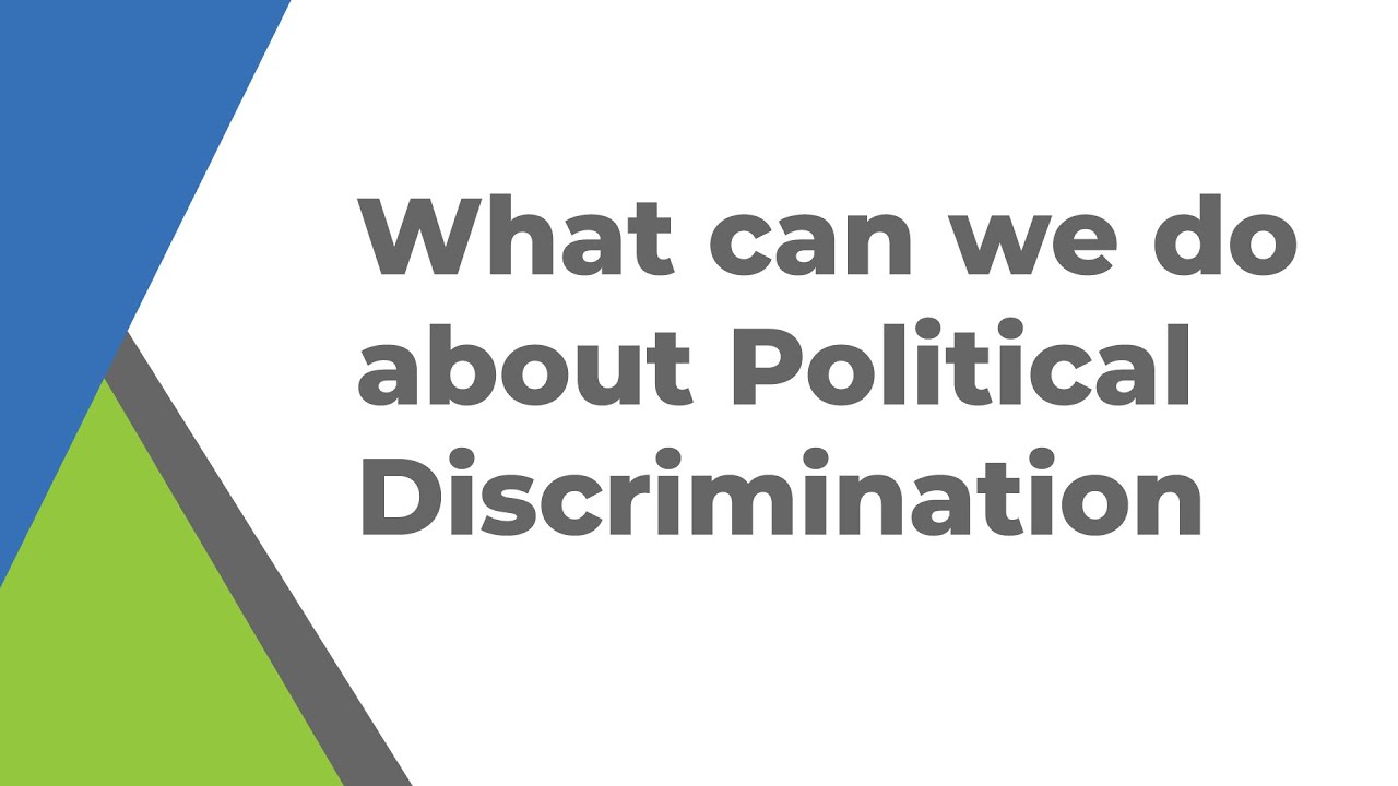 What Can We Do About Political Discrimination - YouTube
