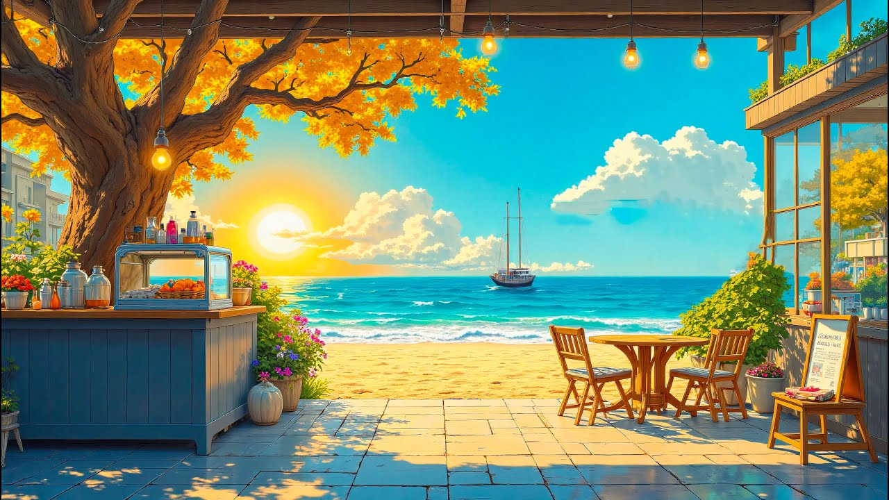 Discover Peace 🍁 Autumn Sea Lofi Chill for Study, Work & Sleep - YouTube