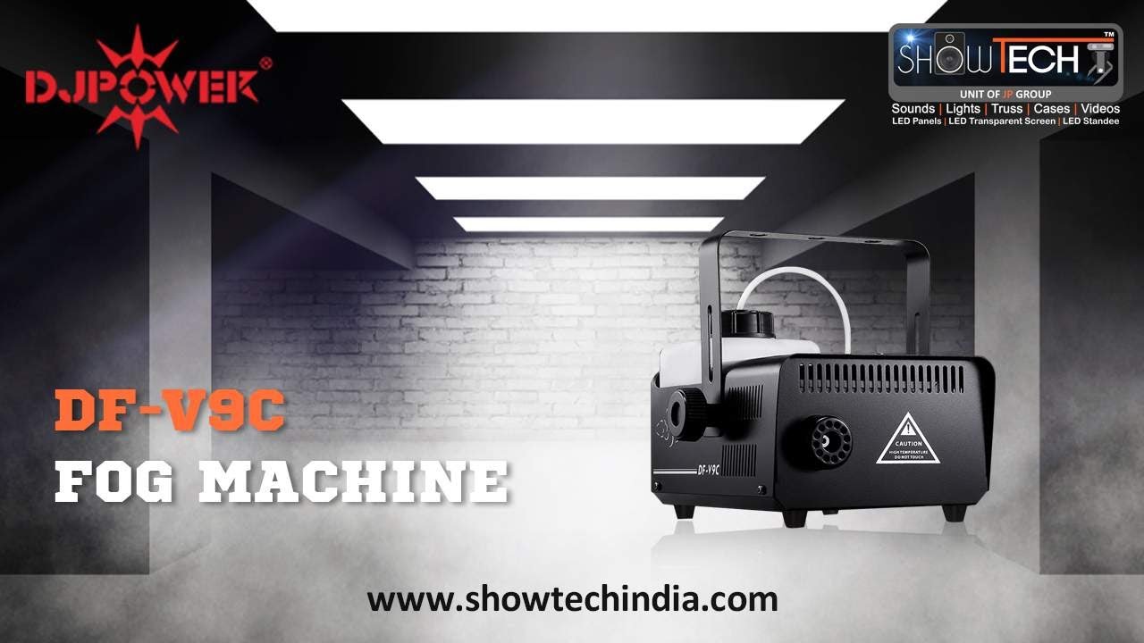 DJ Power DF V9C Fog Machine - YouTube