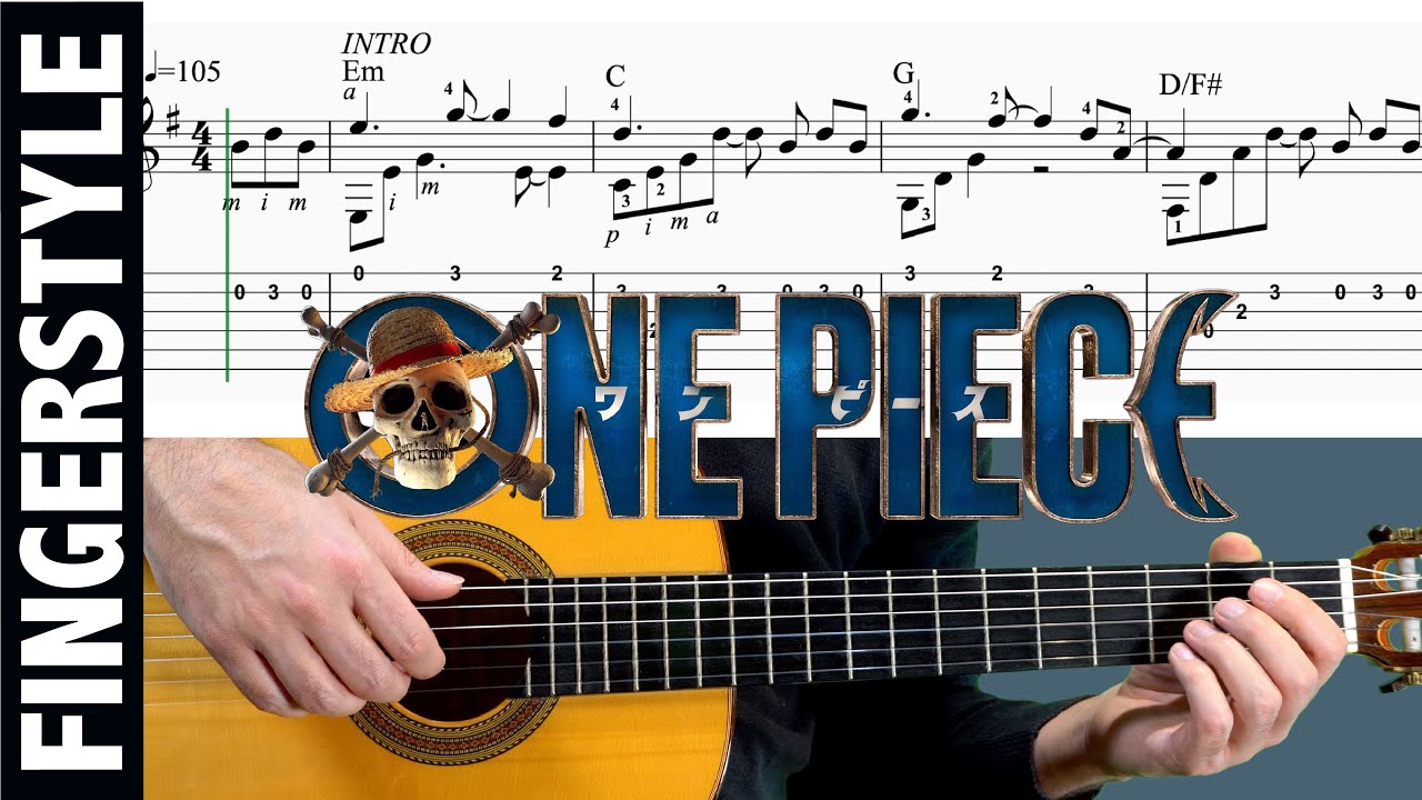 One Piece NETFLIX - Opening Theme - EASY FINGERSTYLE GUITAR - YouTube