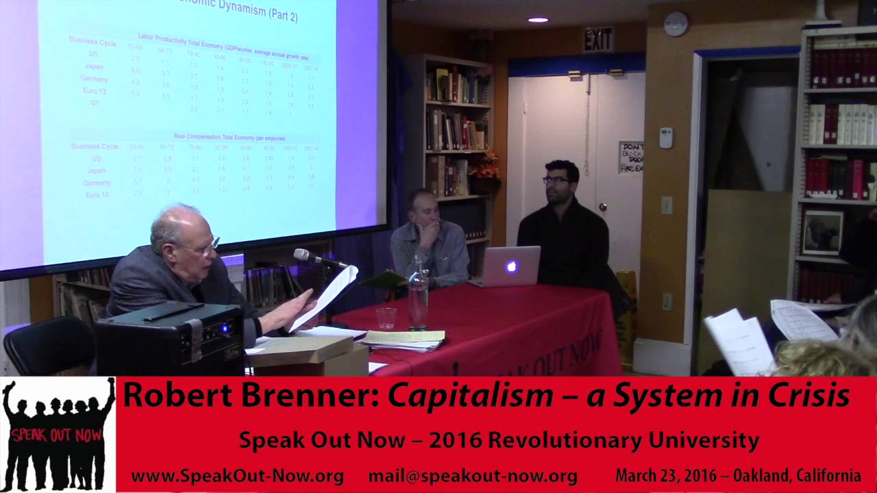 Robert Brenner: Capitalism a System in Crisis - YouTube