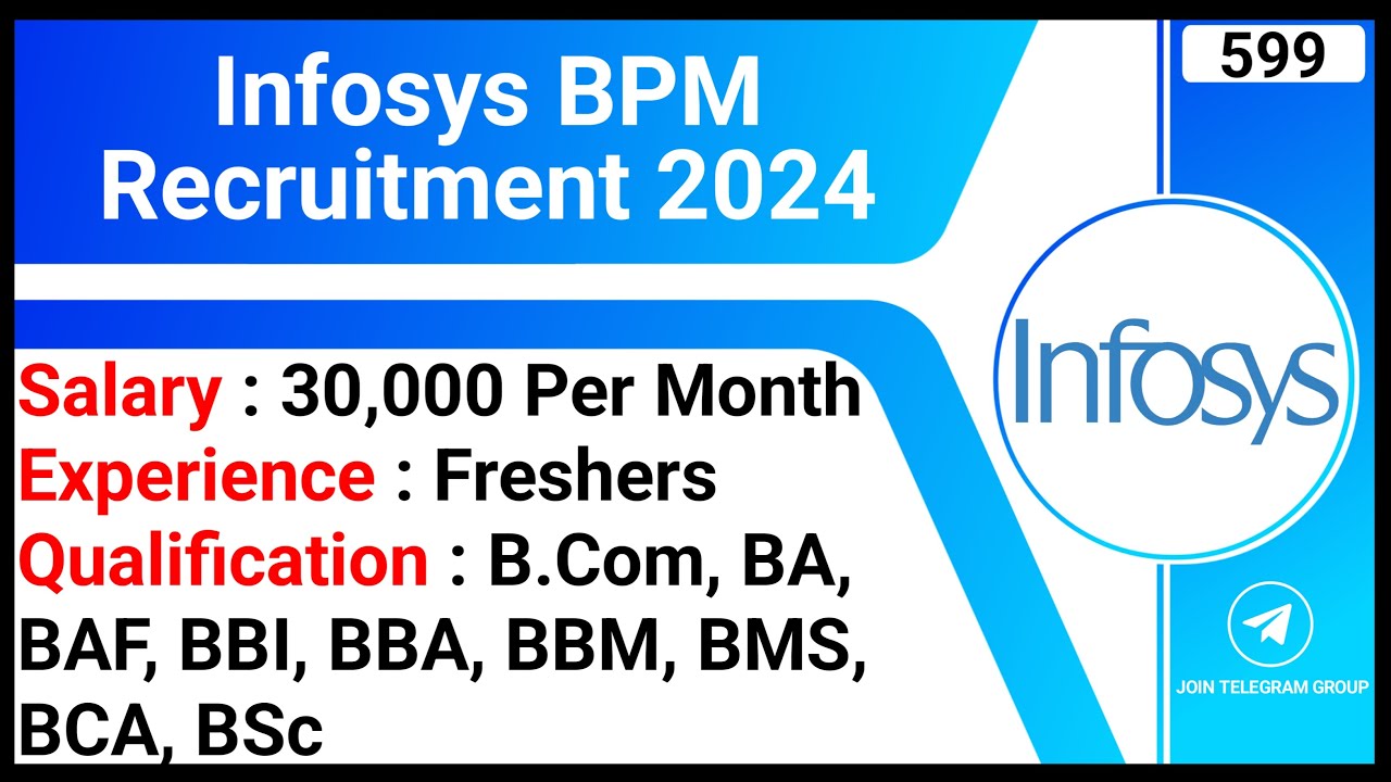 Infosys BPM Recruitment 2024 | Salary - 30,000 PM | Order Management ...