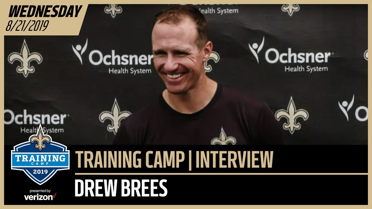 Drew Brees Talks Player Progression at Saints Training Camp | New ...