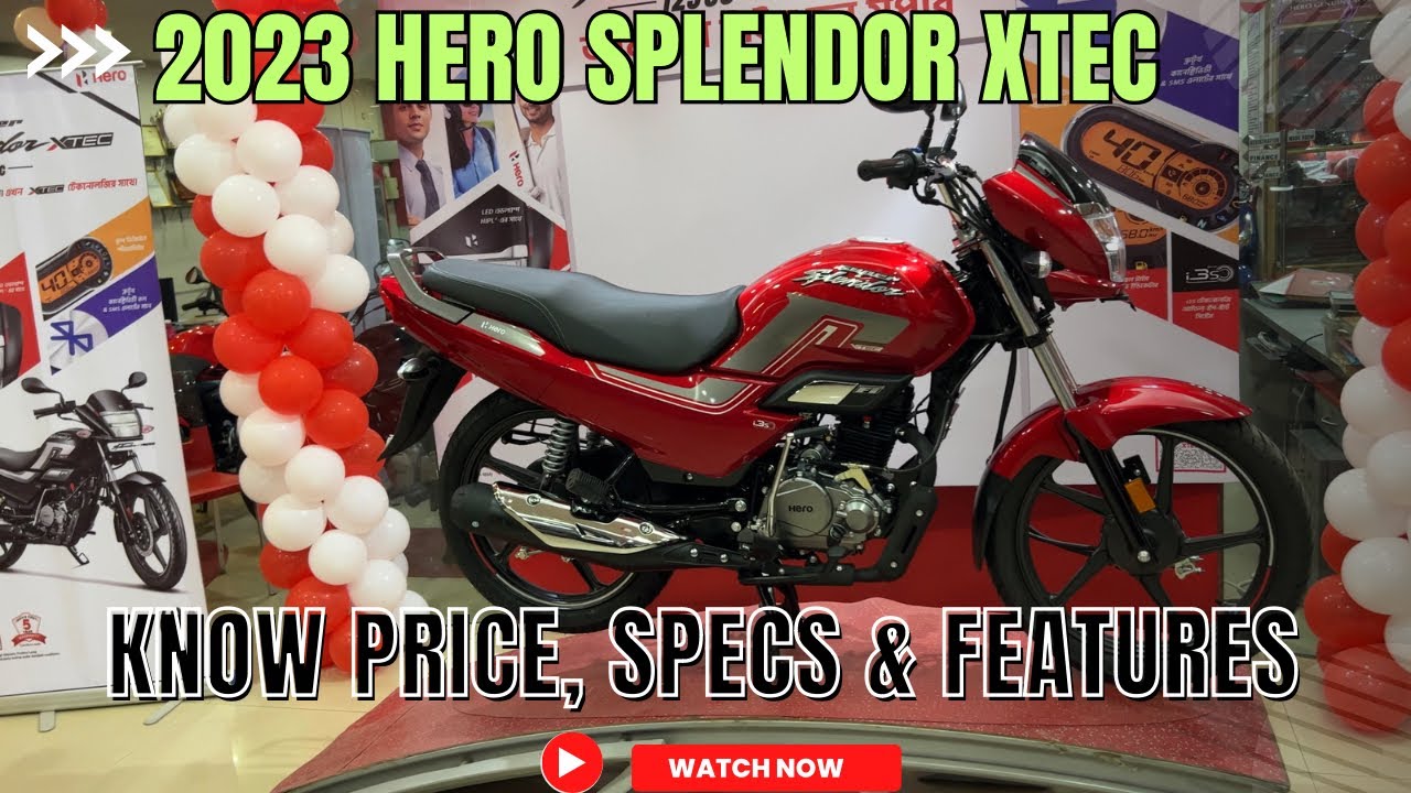 2023 Hero Splendor Xtec launch event and detailed walk around ...
