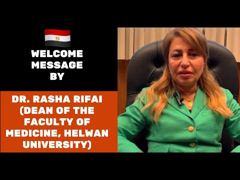Welcome Message By Prof. Dr. Rasha Rifai (Dean), Helwan University ...