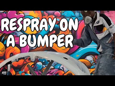 Respray on a Toyata Bumper- The Spray Booth - YouTube