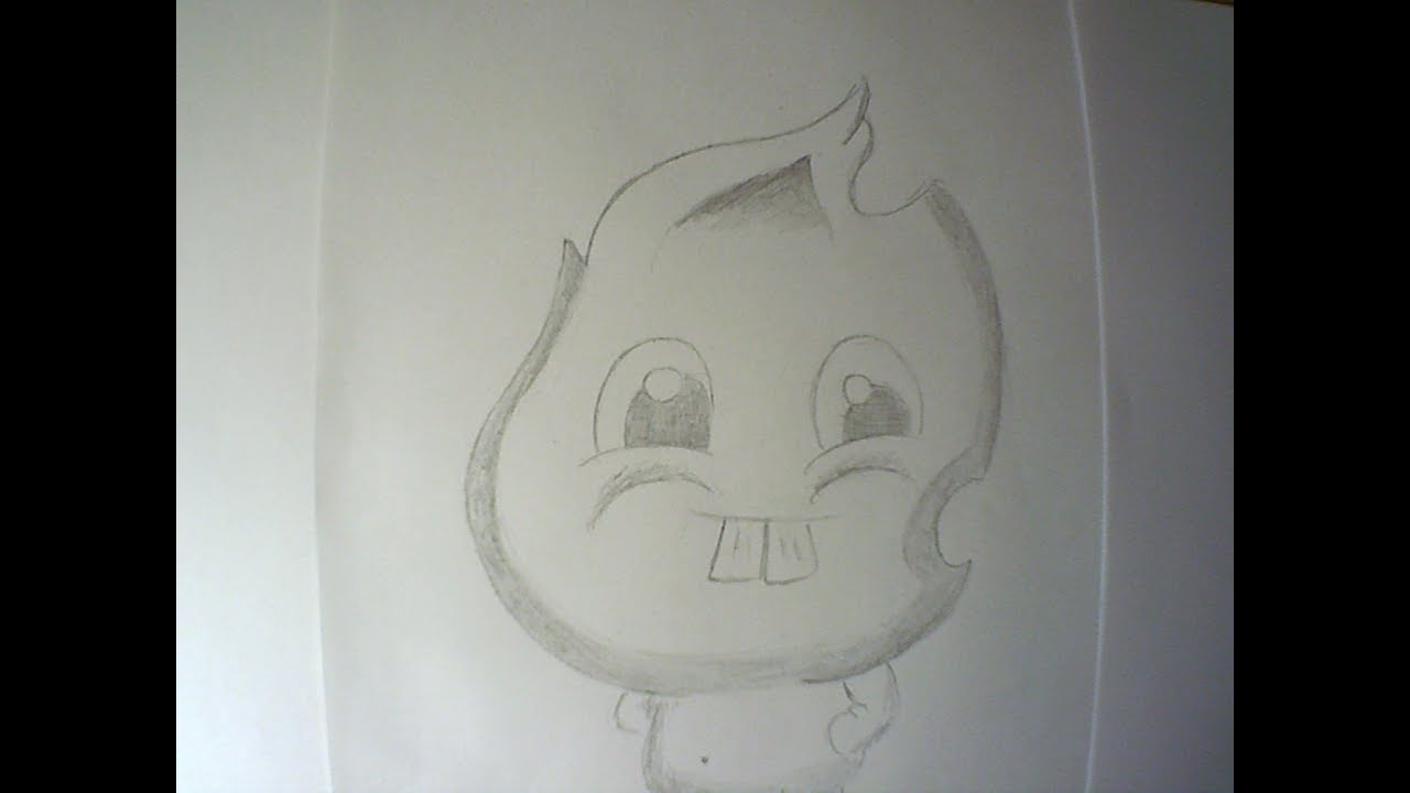 How to draw cute Fire [jak nakreslit roztomilý oheň] - YouTube