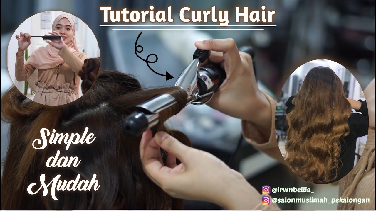 Tutorial Curly Hair | Cara Catok Rambut Panjang - YouTube