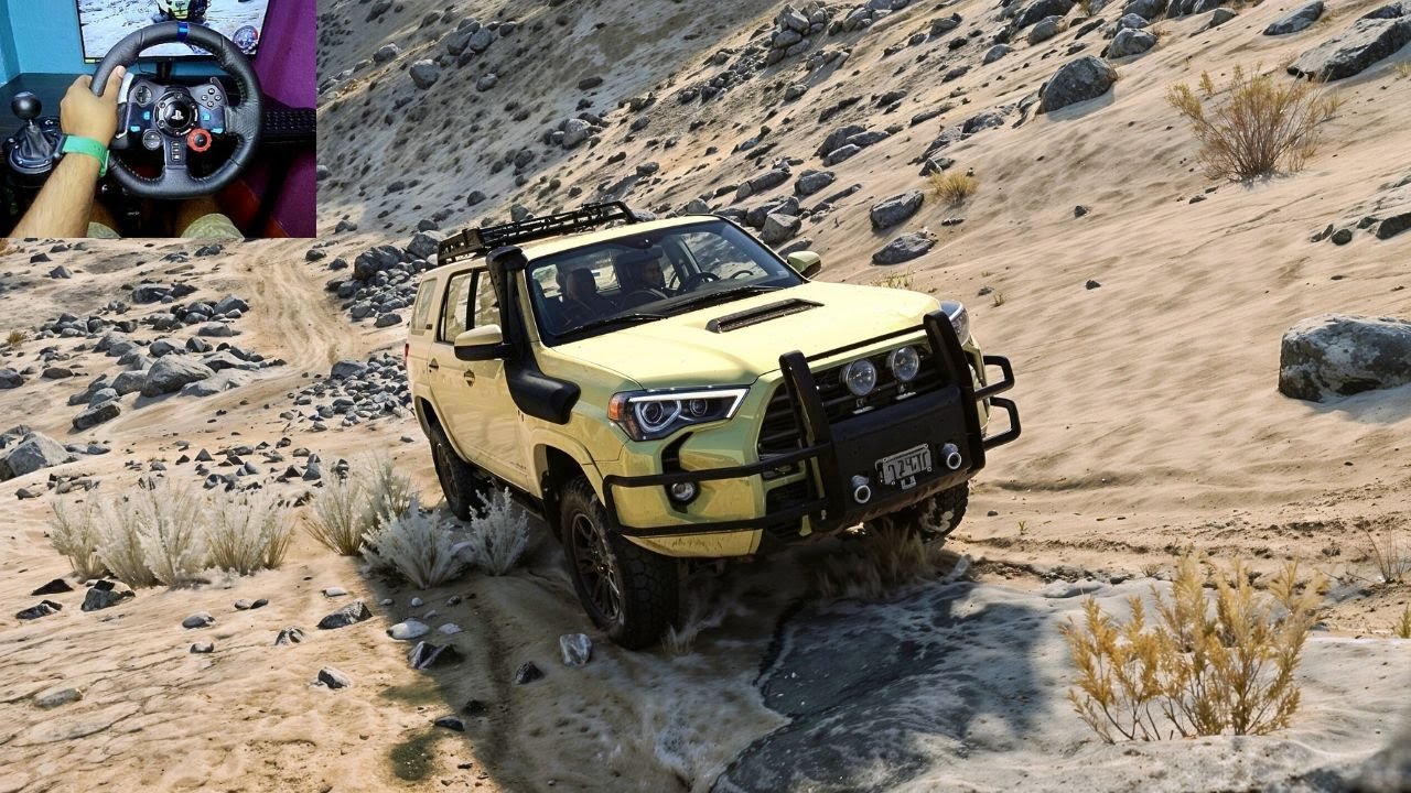 Toyota 4Runner Rock Crawling – BeamNG.Drive | Steering Wheel Gameplay ...