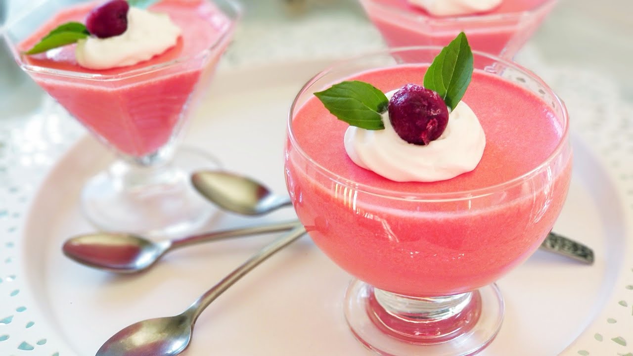 Yummy delicious Black Cherry and Strawberry Yogurt Jello Divinity - By ...