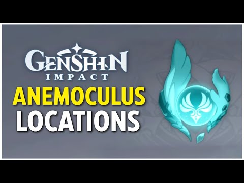 All 65 Anemoculus Locations Of Genshin Color Number Map