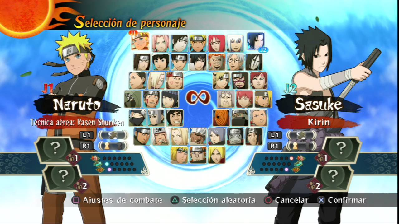 Naruto S.U.N.S. 2: Selección de Personajes. (Música) - YouTube