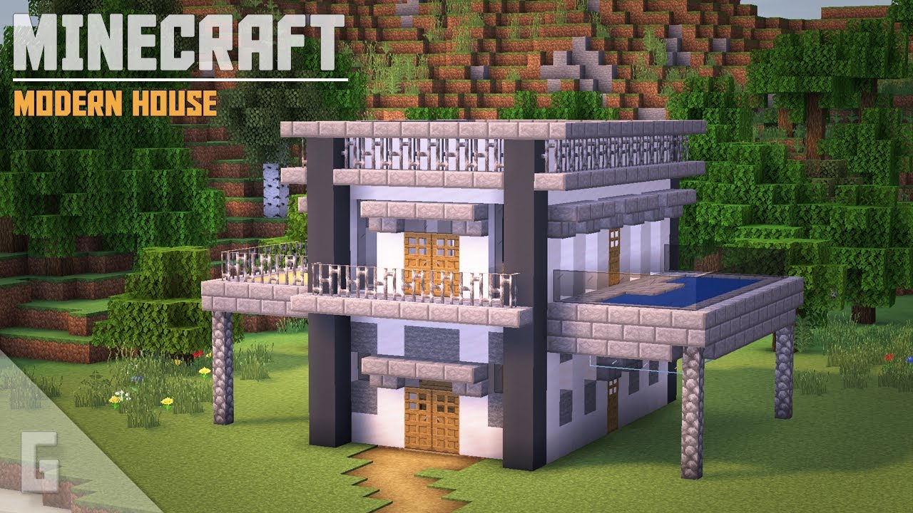 Modern Quartz MINECRAFT House Tutorial! (#64) - YouTube