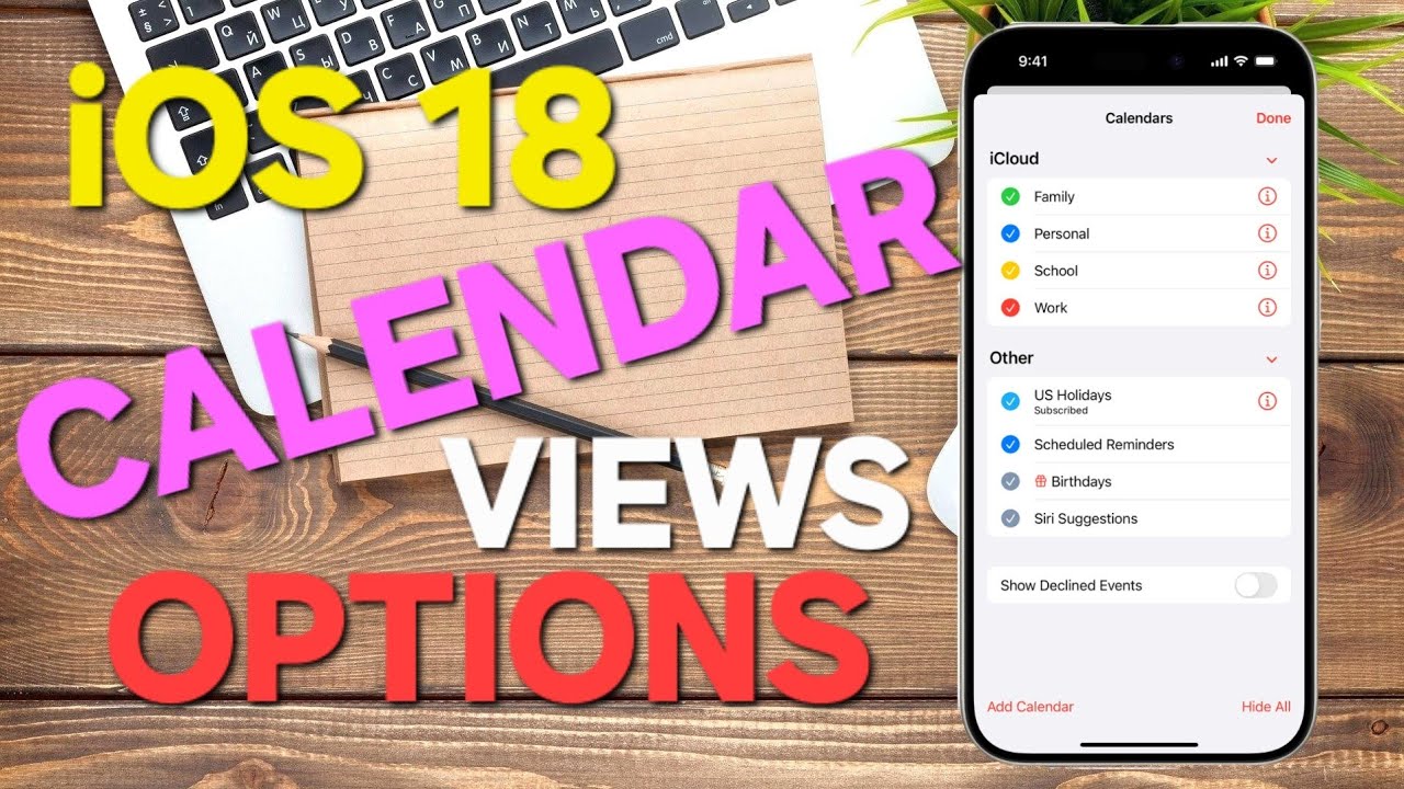 How To Manage Calendar Views in iOS 18 Apple Calendar on Your iPhone Like a Pro. - YouTube