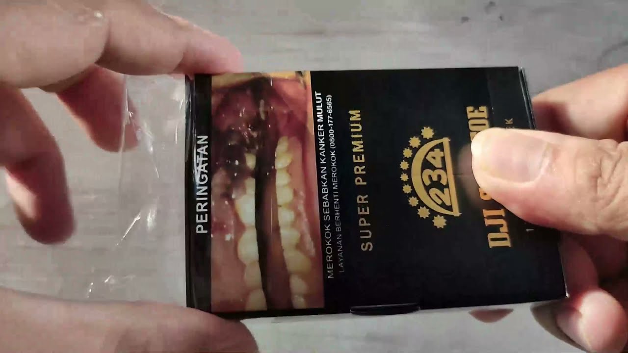 cara buka rokok kretek Dji Sam Soe 234 Super Premium - YouTube