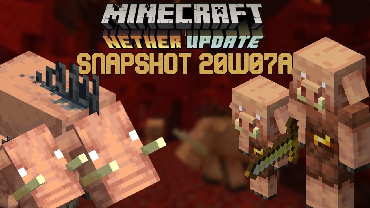 Piglins & Hoglins | New 20w07a Mobs | Minecraft News - YouTube