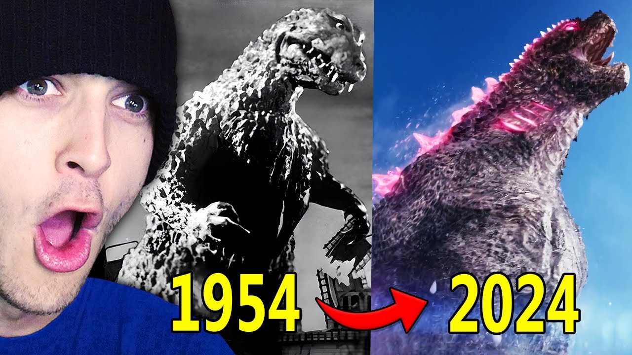 Evolution of Godzilla in MOVIES! (Reaction) - YouTube