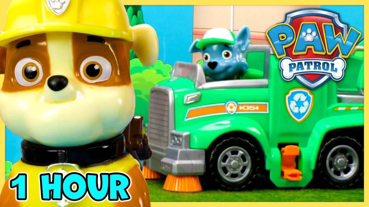 Rubble & Rocky Rescue Missions! 🚧 PAW Patrol Toy Stories [1 Hour] 🛠️ ...