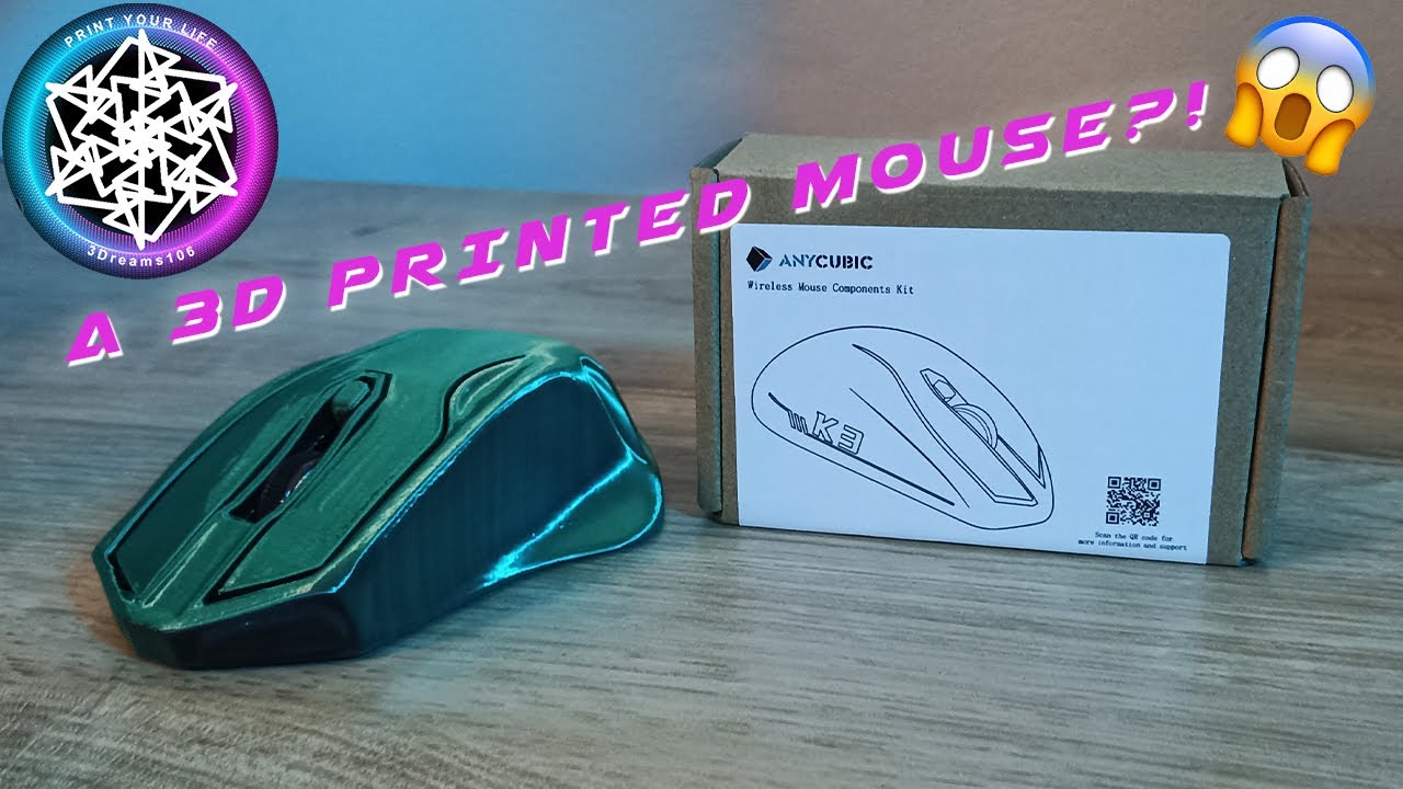 A 3D PRINTED MOUSE?! 😱 @ANYCUBIC3D Wireless Mouse Kit 🔥 - YouTube