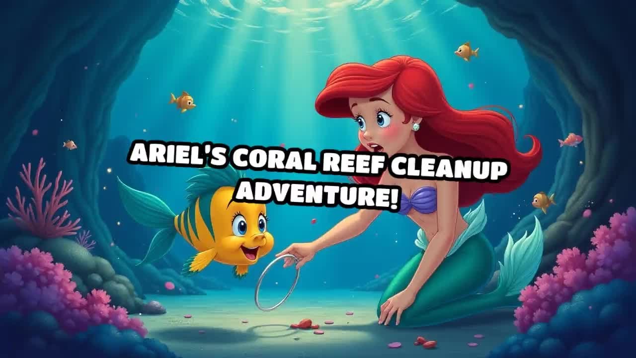 Ariel’s Coral Reef Cleanup Adventure! - YouTube