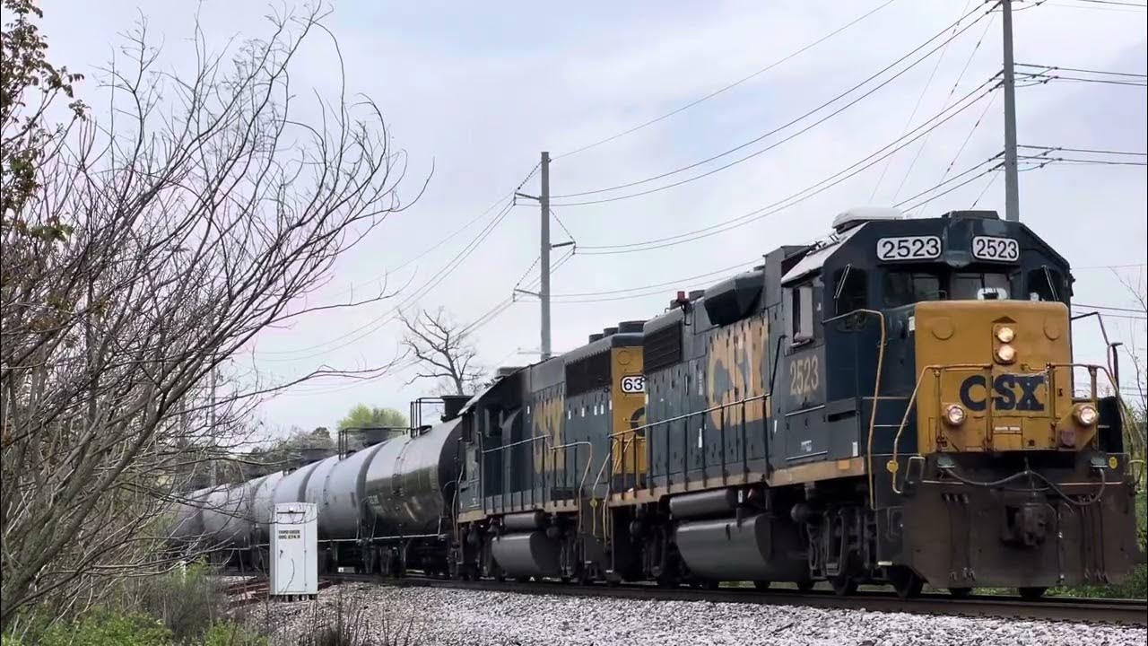 CSX GP38-2 2523 w/ RF&P Nose Leads Local L665-11 on 4/11/24 - YouTube