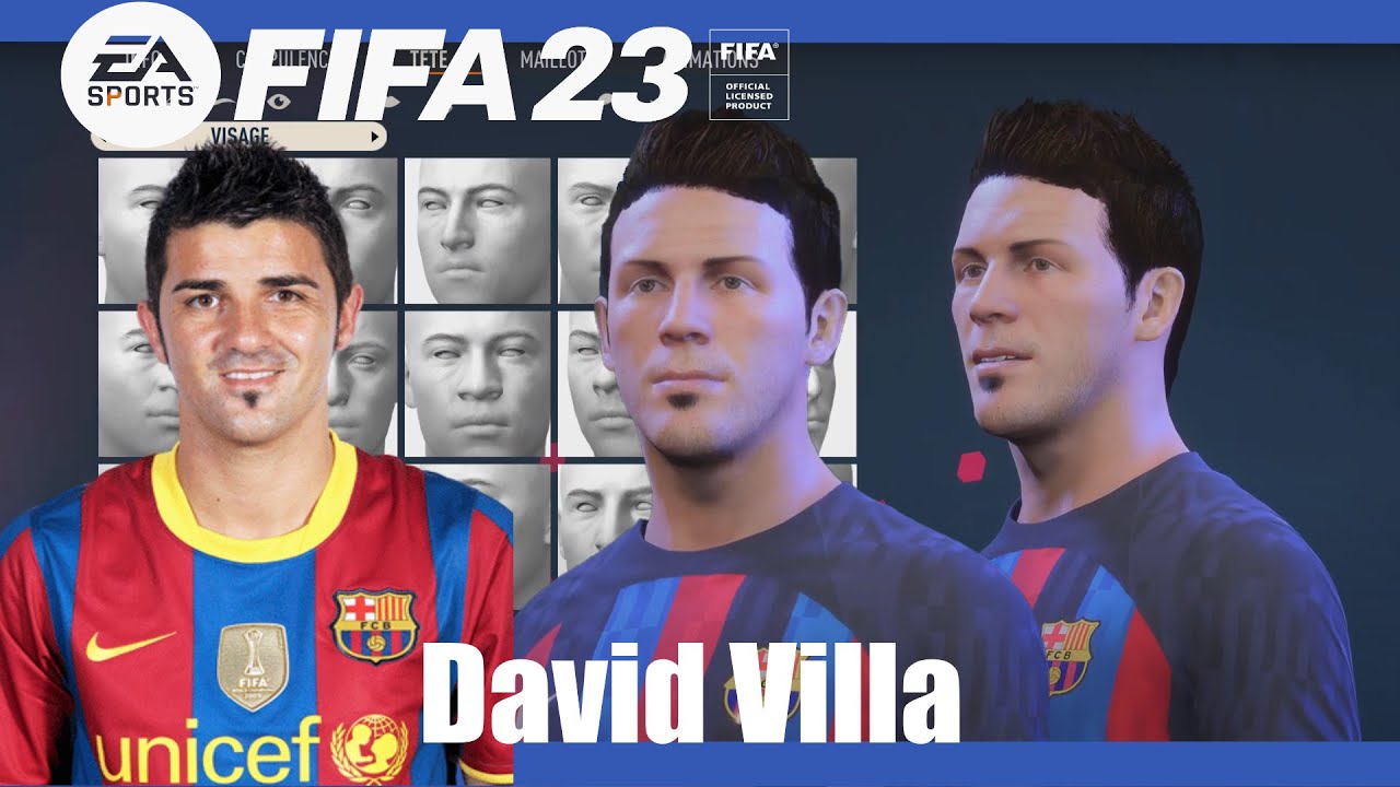 FIFA 23 - Create David Villa Pro Clubs (Face Creation) - YouTube