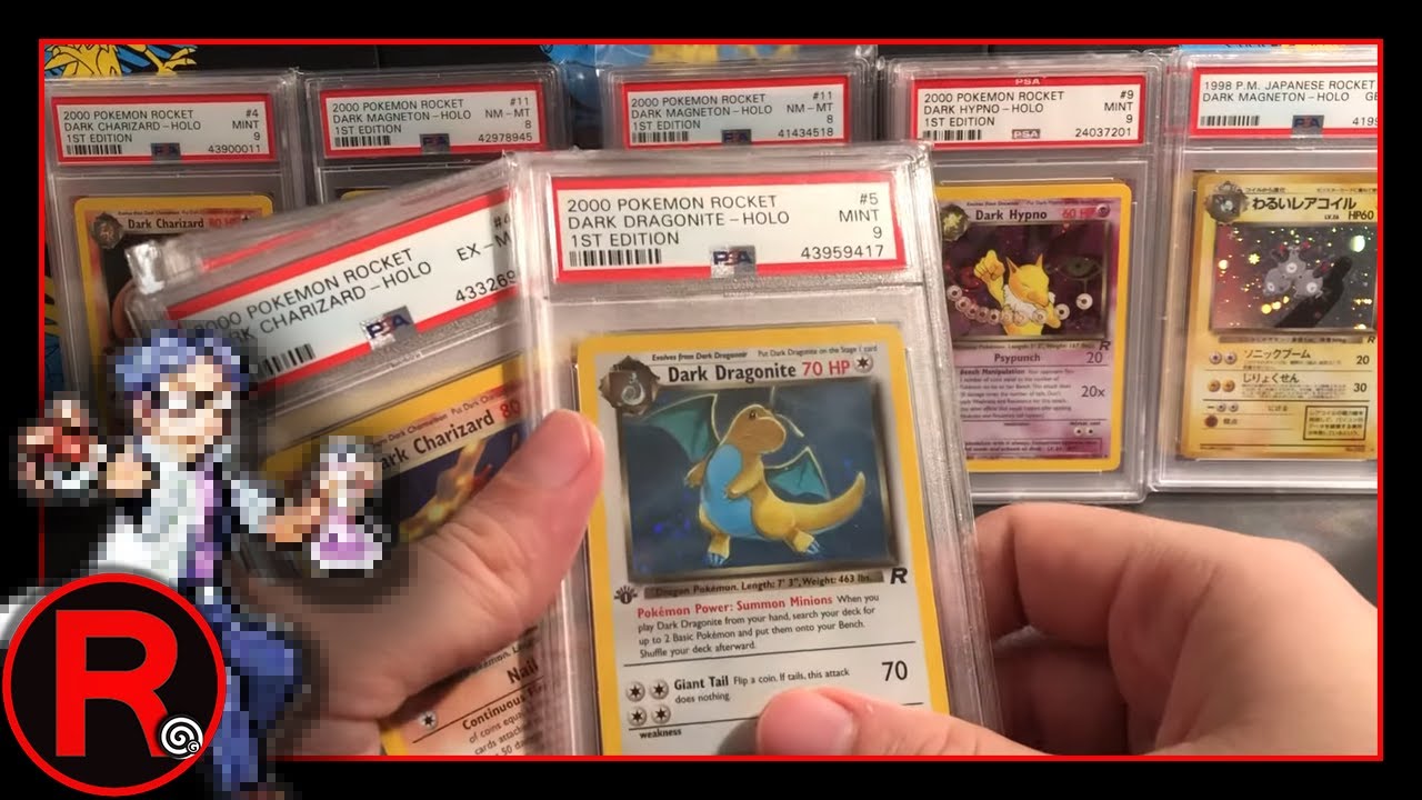 My PSA Pokemon Card Collection SO FAR - Team Rocket PSA Cards - YouTube