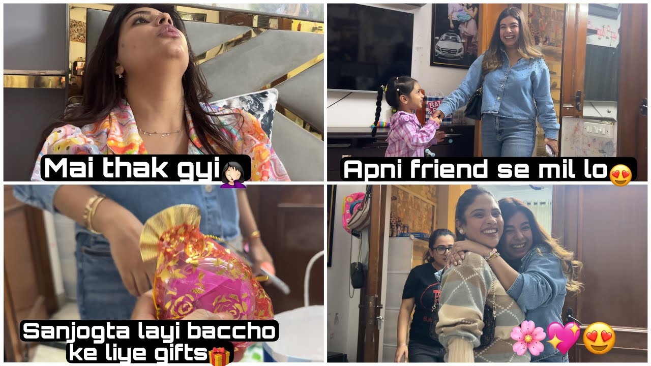 #vlog Mai to thak gyi deepu se bhi ladai ho gyi🤦🏻‍♀️Sanjogta or saima ...