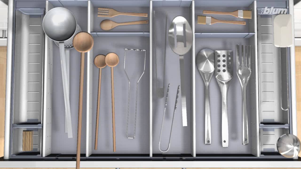 Blum - ORGA-LINE para TANDEMBOX - kits divisão de gavetas/cubas - YouTube