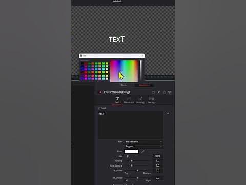 Character Level Styling in DaVinci Resolve - YouTube